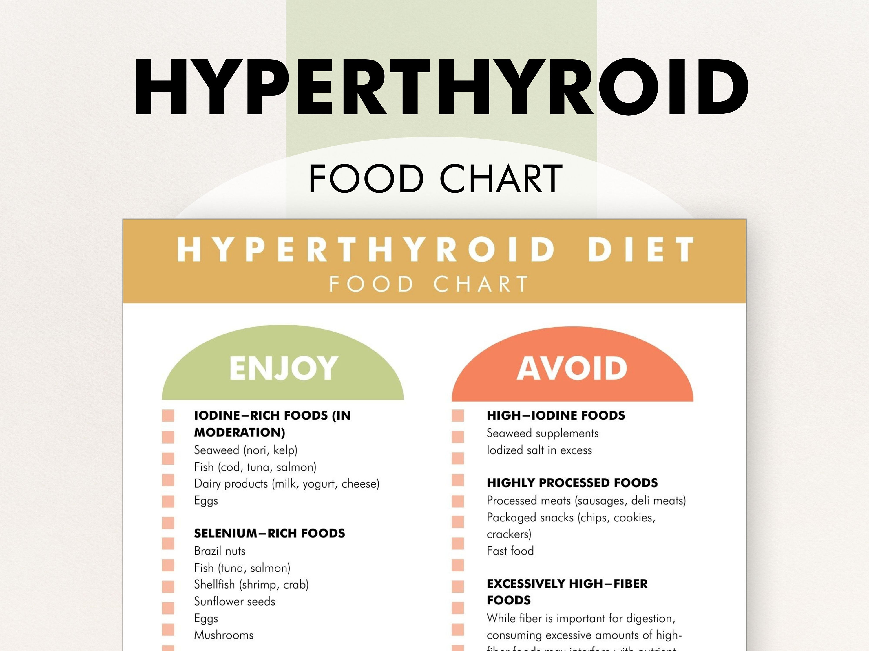 Hypertyhroid Food Chart, Hypertyhroidism Food List, What to Eat, What ...