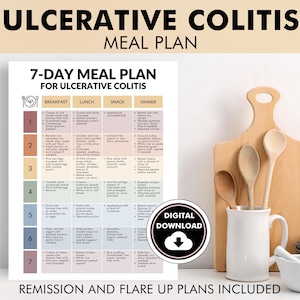 Ulcerative Colitis Diet Plan PDF, Ulcerative Colitis Meal Plan, Meals ...
