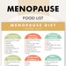Menopause Diet Food List, Menopause Friendly Diet List, Foods to Help ...