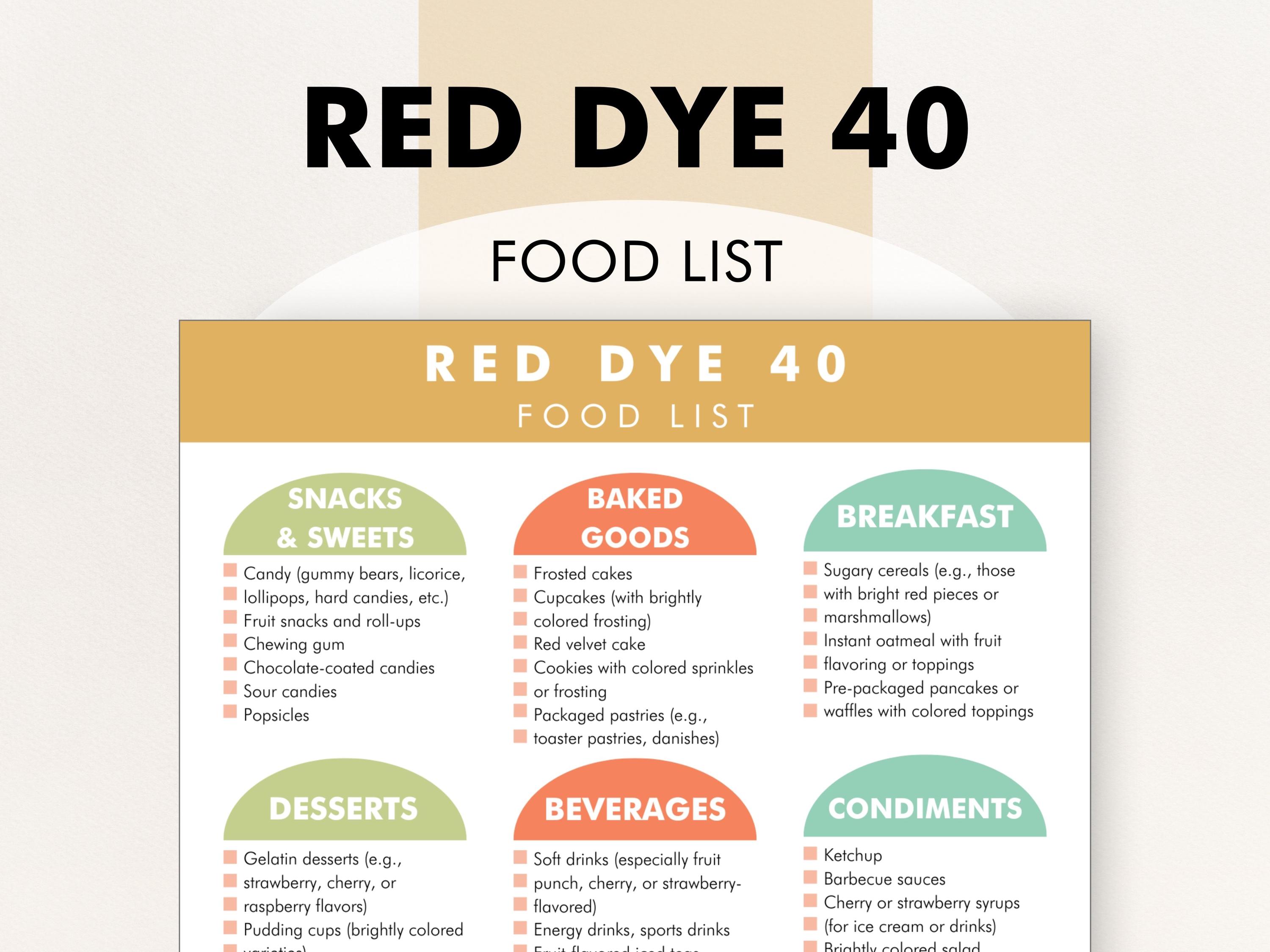 Red 40 Foods, Red Dye 40 Foods List, Red Dye Foods, Foods to Avoid With ...