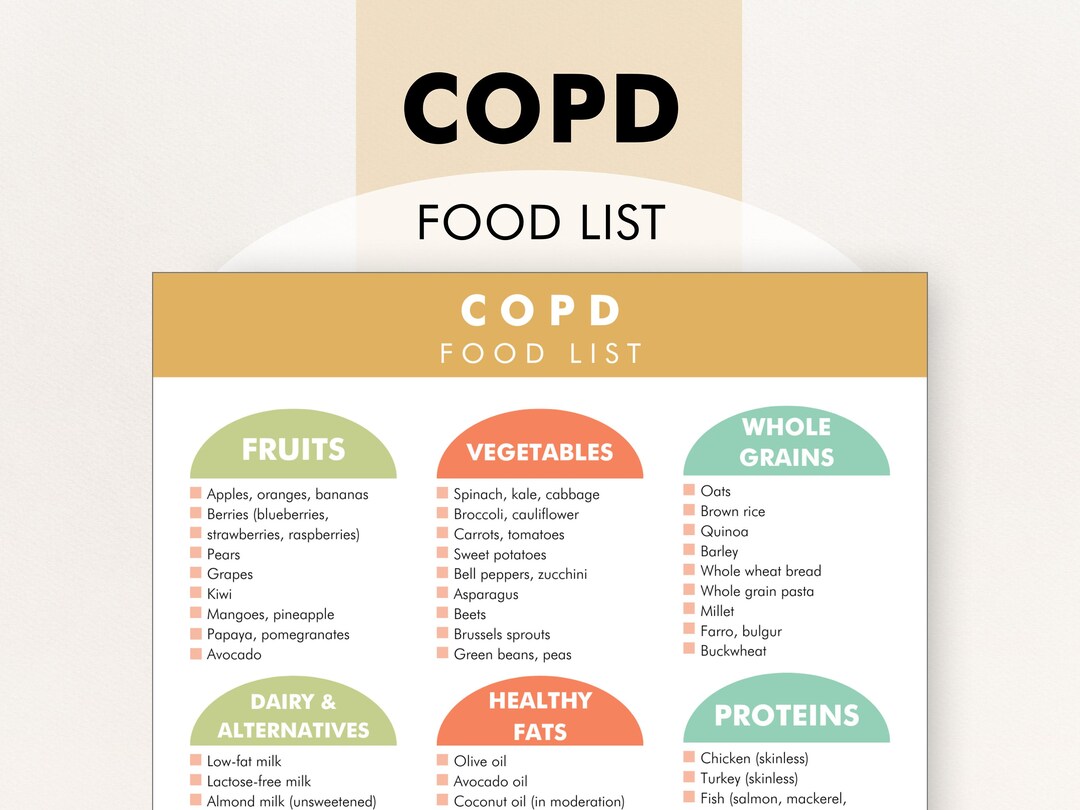COPD Diet Food List, COPD Diet Plan PDF, Diet Sheet for Chronic ...