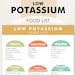 Low Potassium Food List, Low Potassium Food Guide, Low Potassium Diet ...