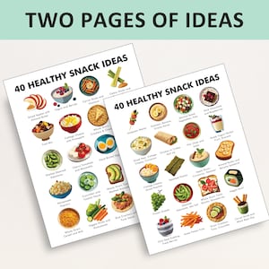 Healthy Snack Ideas, Easy to Prep Snacks, Snack Recipes - PDF to ...