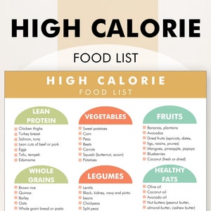 High Calorie Foods List, High Calorie Foods for Weight Gain, High ...