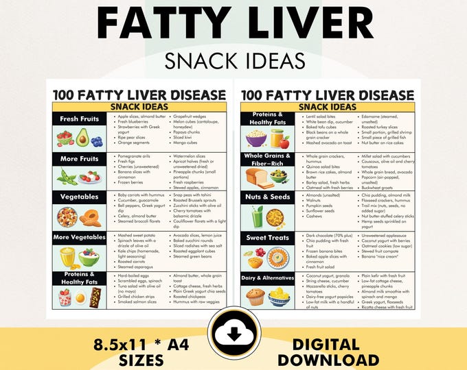 Fatty Liver Diet Plan - Snacks, Healthy Snack Foods Good for Fatty ...