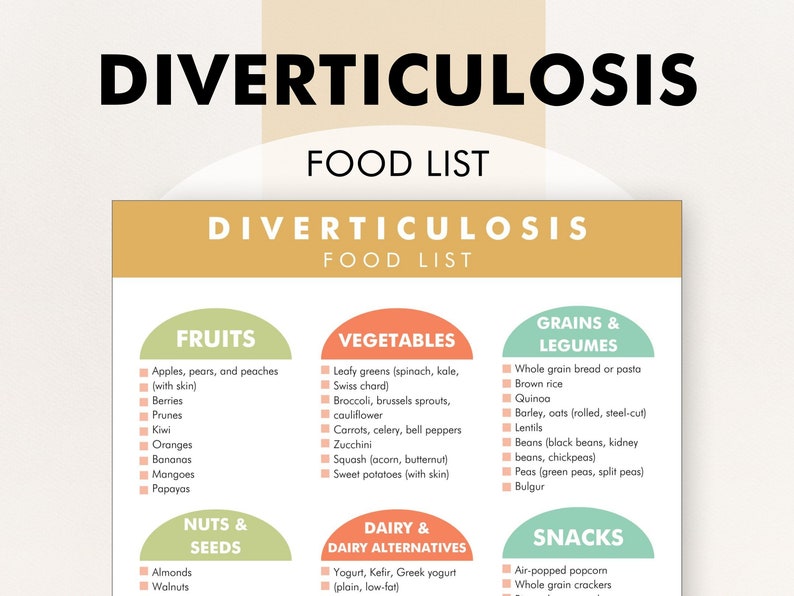 Diverticulosis Diet Plan, Diverticulosis Diet Food Chart ...
