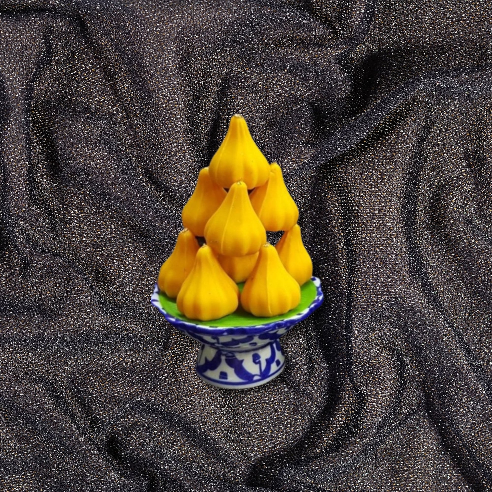Miniature Clay Offering Tray - 3 Inch Modak, Laddu, or Mixed Sweets for ...