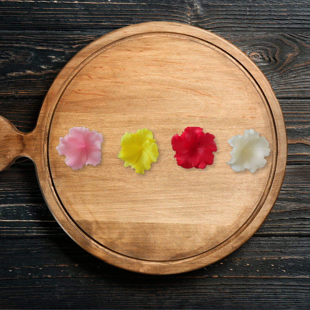 50 Pcs Clay Hibiscus Flowers 1.5 Inch /hawaiian Flower/ Small Hibiscus ...
