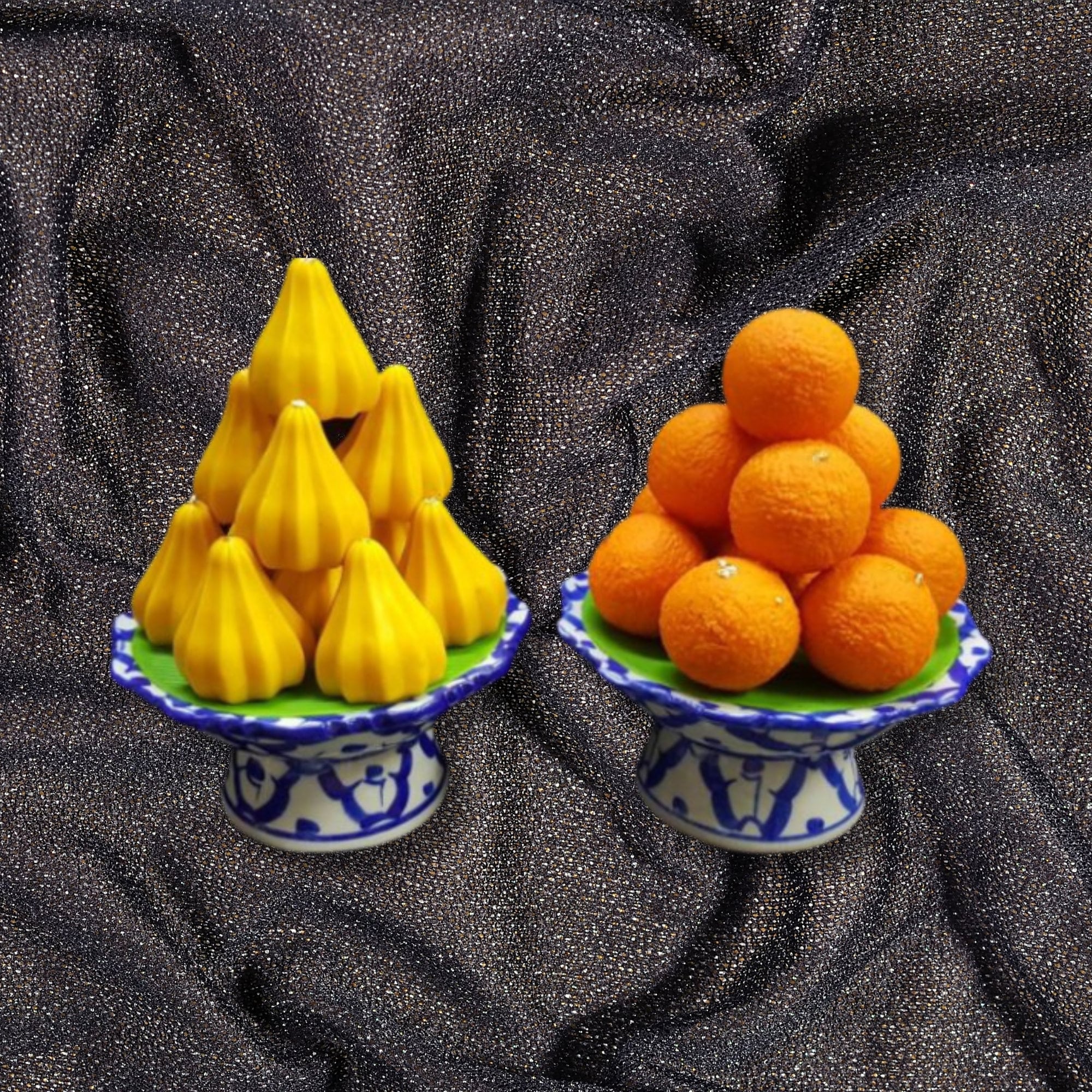Miniature Clay Offering Tray - 3 Inch Modak, Laddu, or Mixed Sweets for ...