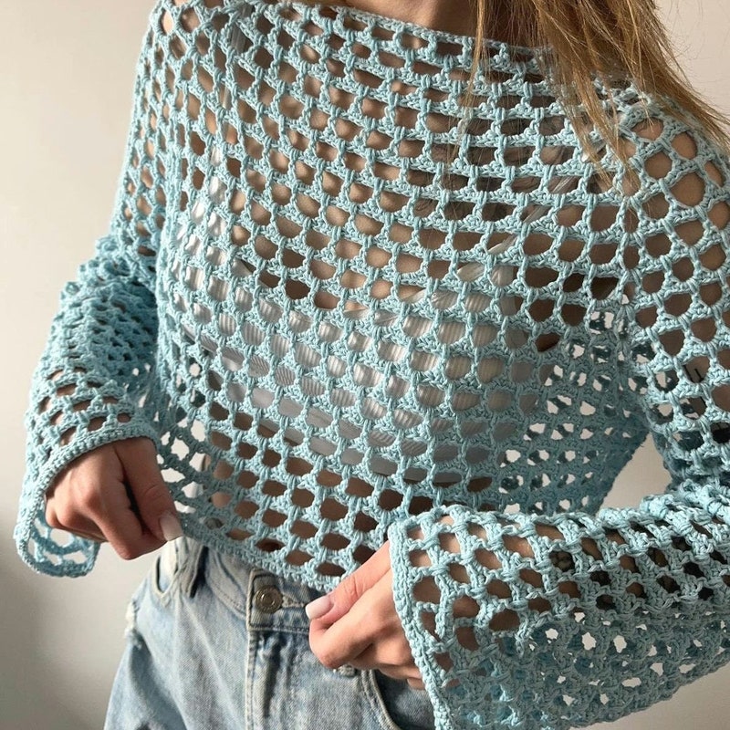 Fishnet Top - Etsy