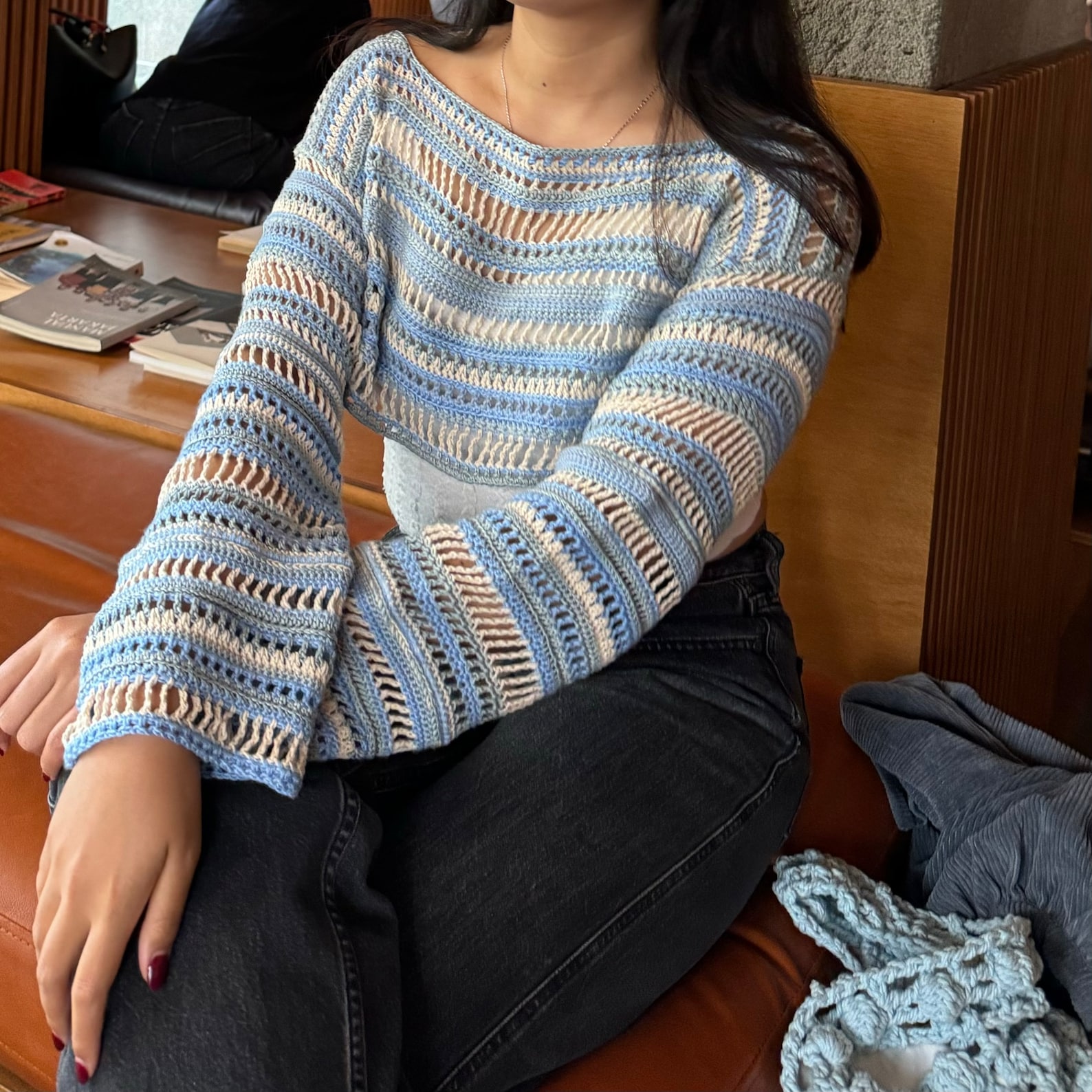 Aurora 3-in-1 Sweater Crochet PDF Pattern Made-to-measure Stripped ...