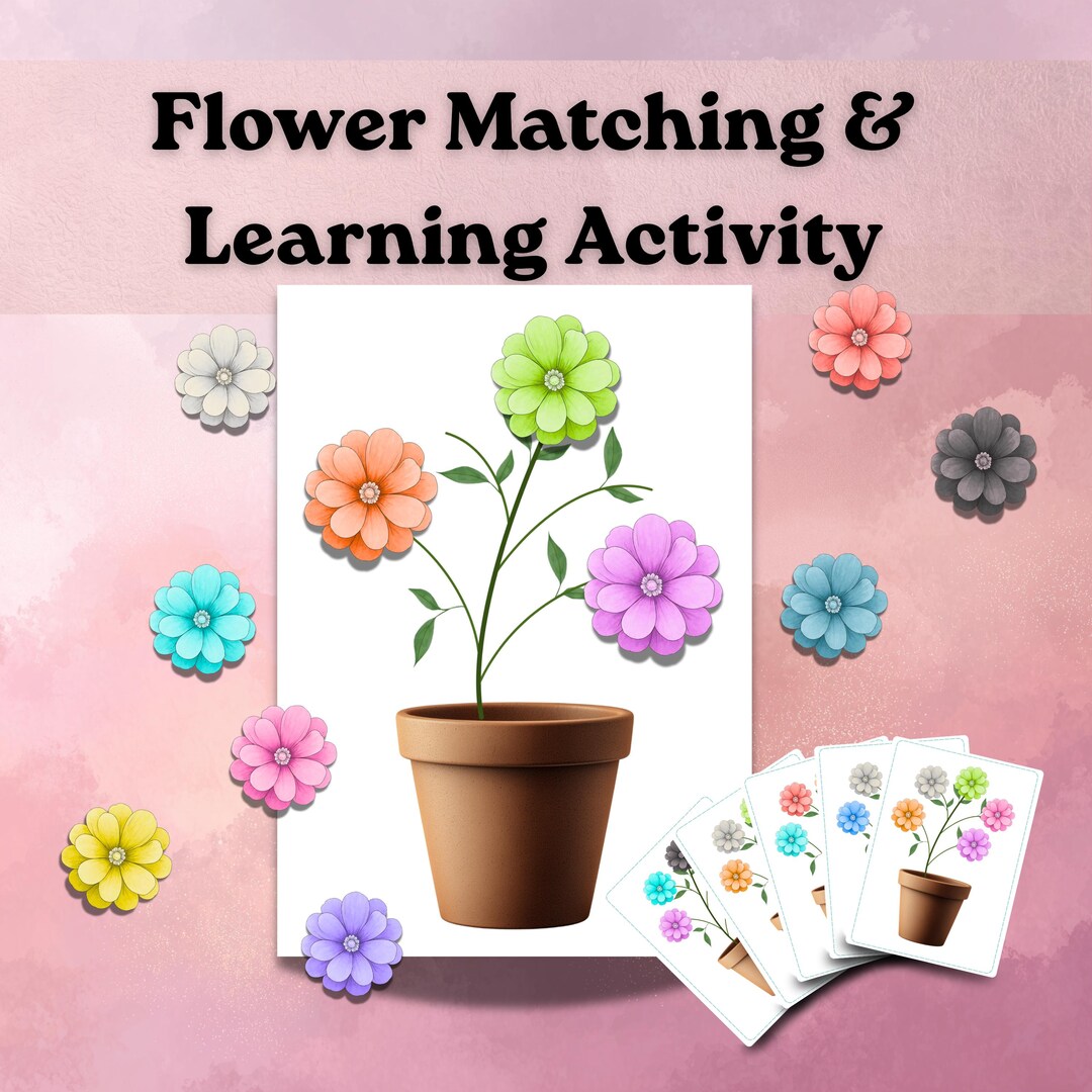 Flower Matching & Pattern Activity | Printable Preschool Learning ...