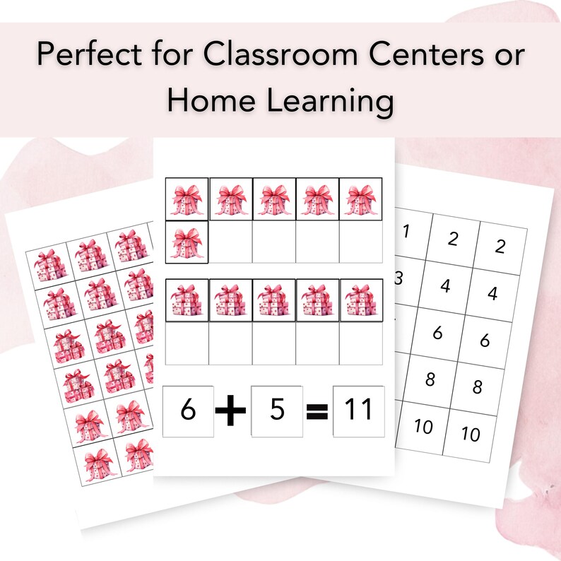 Valentine's Addition Game | Printable Math Activity (PDF Download) - Etsy