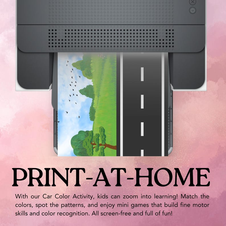 Car Direction & Color Activity | Printable Matching Game | Left Right ...