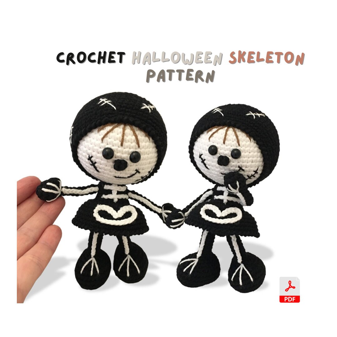 Crochet Skeleton Pattern Amigurumi Skeleton Pattern Gift Adorable Easy ...