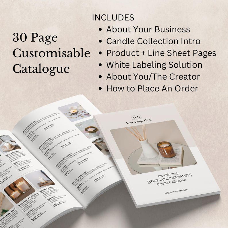 Candle Business Wholesale Catalogue | Line Sheet | Product Pricing ...