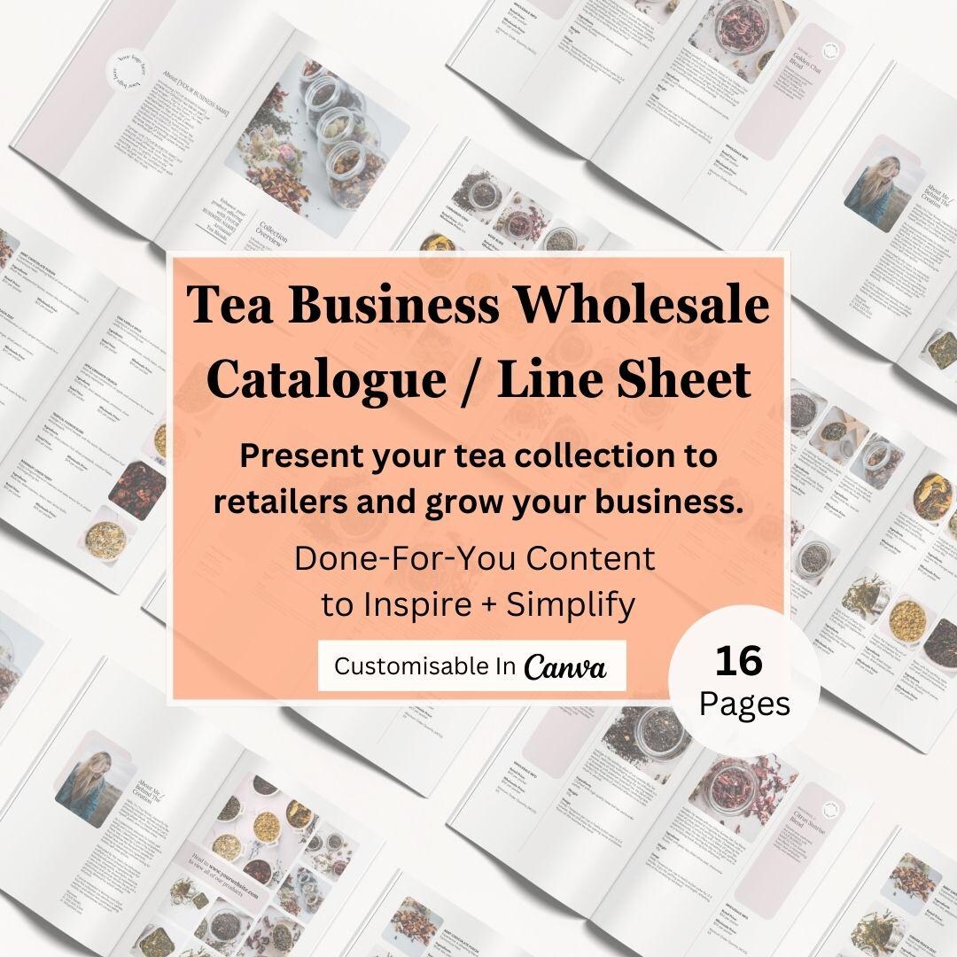 Tea Business Wholesale Catalogue | Product Pricing Brochure Catalog ...