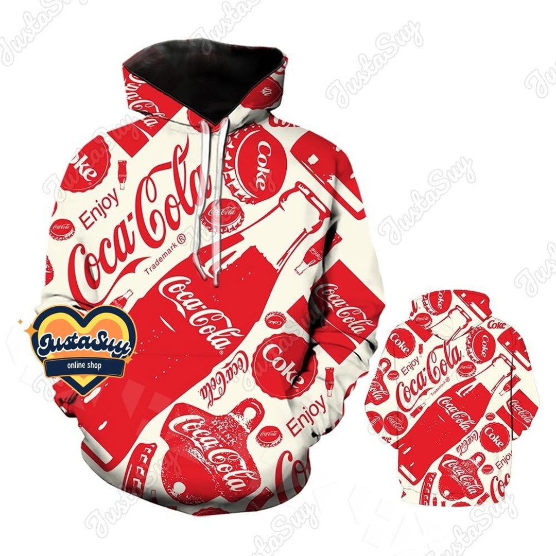 Coca Cola Hoodie, Coca Cola Shirt, Coca Cola Zip Hoodie, Coca Cola Gift ...
