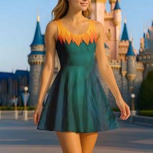 Hei hei Skater Dress Costume, Moana Disneybound Outfit, Ocean Bird ...