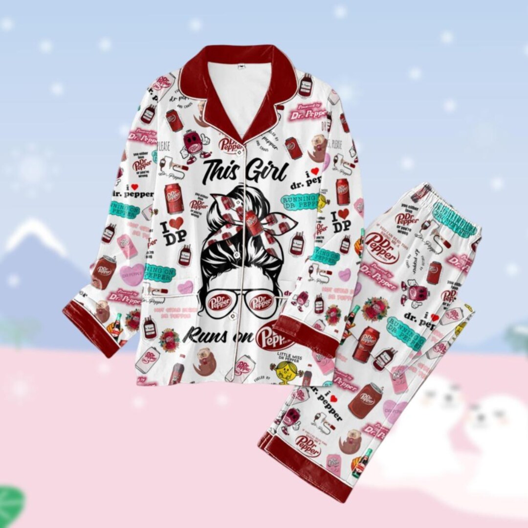 Dr Pepper Pajamas for Party, Soda Bottles Pajamas Family, I Love Dr ...