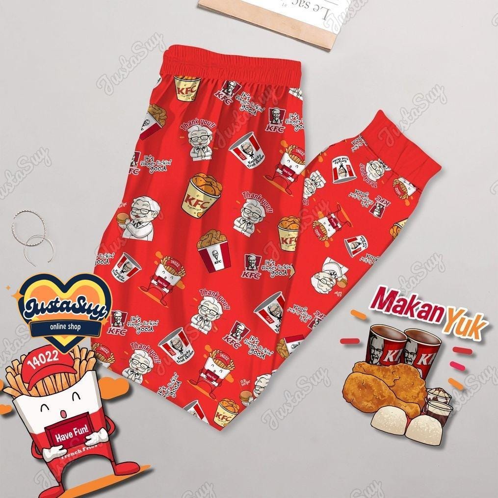 Kfc Shirt, KFC Pajamas, Kfc Pajamas Set, Kfc Pajamas Pants, Fried ...