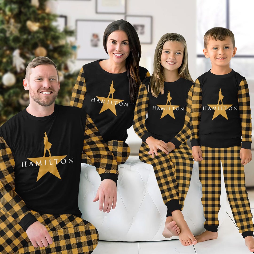 Hamilton Long Sleeve Pajamas Set, Musical Christmas Pajamas Family ...