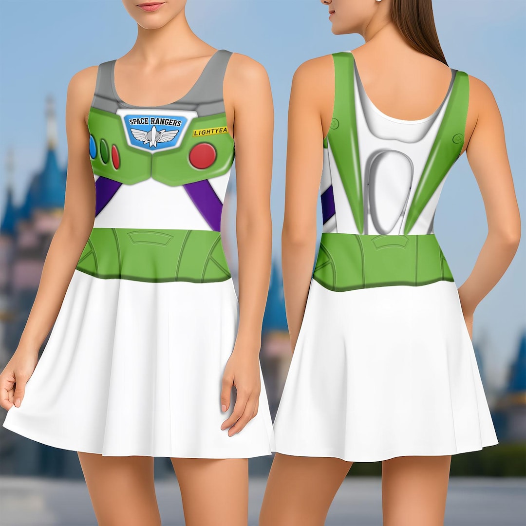 Buzz Lightyear Costume Skater Dress, Disneybound Space Ranger Outfit ...