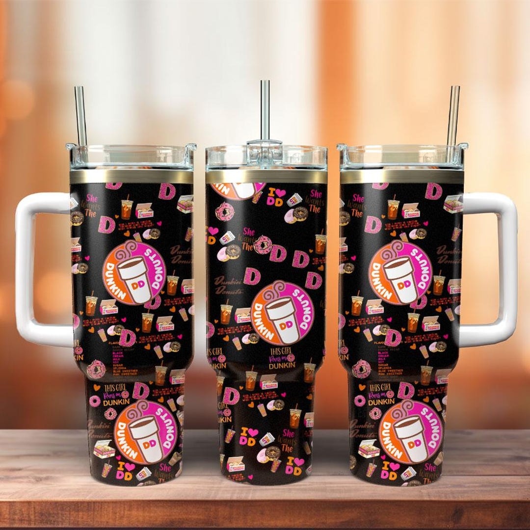 Dunkin Donuts 40oz Tumbler, Dunkin Donuts Stainless Tumbler, Coffee ...