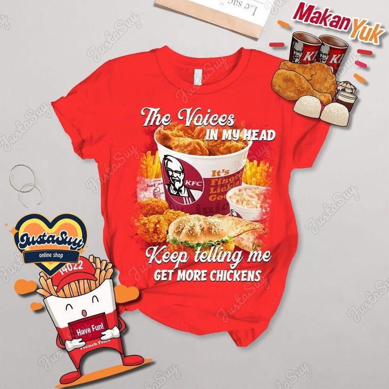 Kfc Shirt, KFC Pajamas, Kfc Pajamas Set, Kfc Pajamas Pants, Fried ...