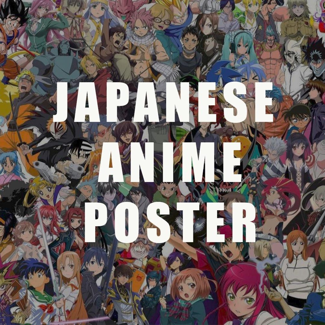 Custom Anime Manga Poster, Anime Gift, Wall Art, Japanese Manga Art ...