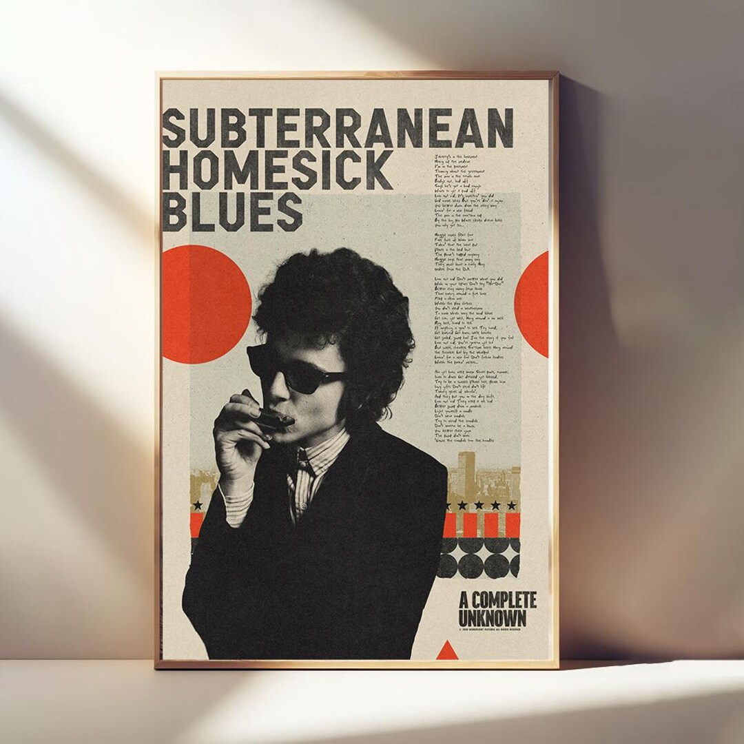 A Complete Unknown Movie Poster, Classic Film, Room Decor, Canvas ...