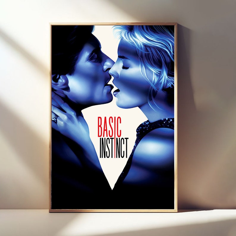 Basic Instinct Movie Poster, Classic Film, Room Decor Canvas Posters, Wall Art Poster, Poster ...