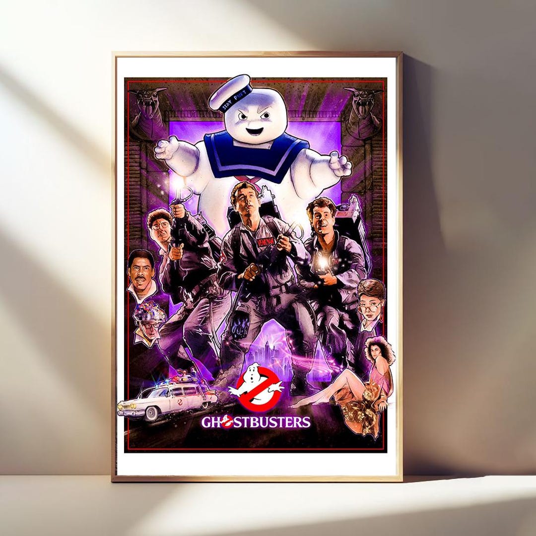 Ghostbusters Movie Poster, Classic Film, Room Decor Canvas Posters ...