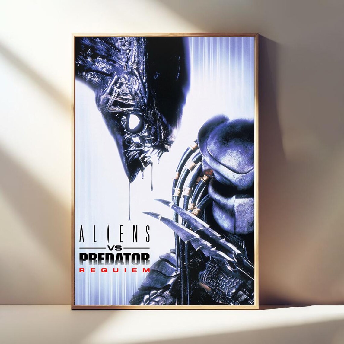 Alien Vs. Predator Movie Poster, Classic Film, Room Decor, Canvas ...