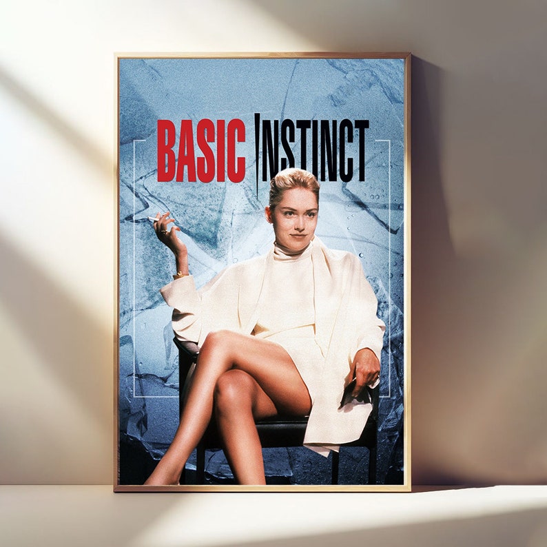 Basic Instinct Movie Poster, Classic Film, Room Decor Canvas Posters ...