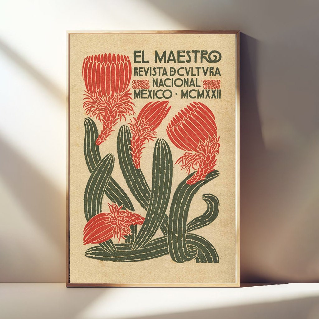 El Maestro Poster, Mexico Travel Poster, Room Decor Canvas Posters ...