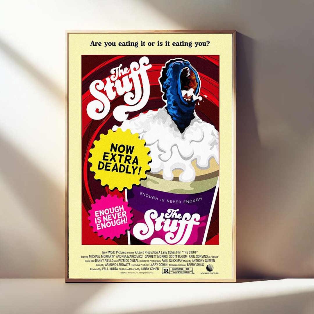 The Stuff Movie Poster, Classic Film, Room Decor Canvas Posters, Wall ...