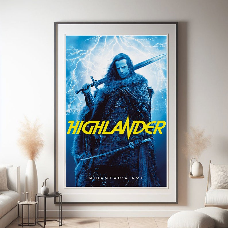 Highlander Movie Poster, Classic Film, Room Decor Canvas Posters, Wall ...