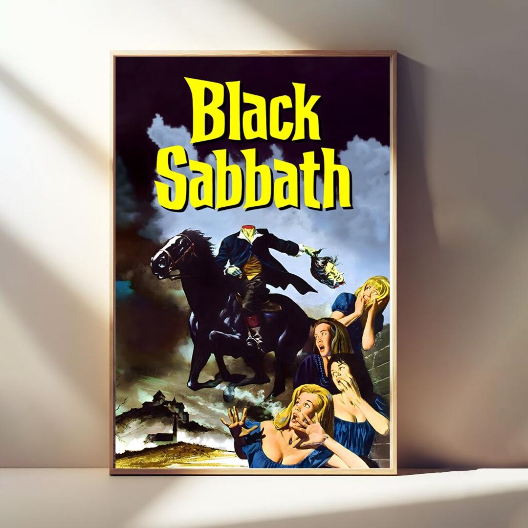 Black Sabbath Movie Poster, Classic Film, Room Decor Canvas Posters ...