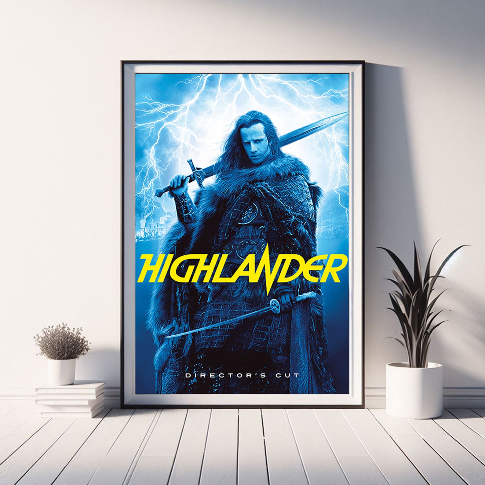 Highlander Movie Poster, Classic Film, Room Decor Canvas Posters, Wall ...