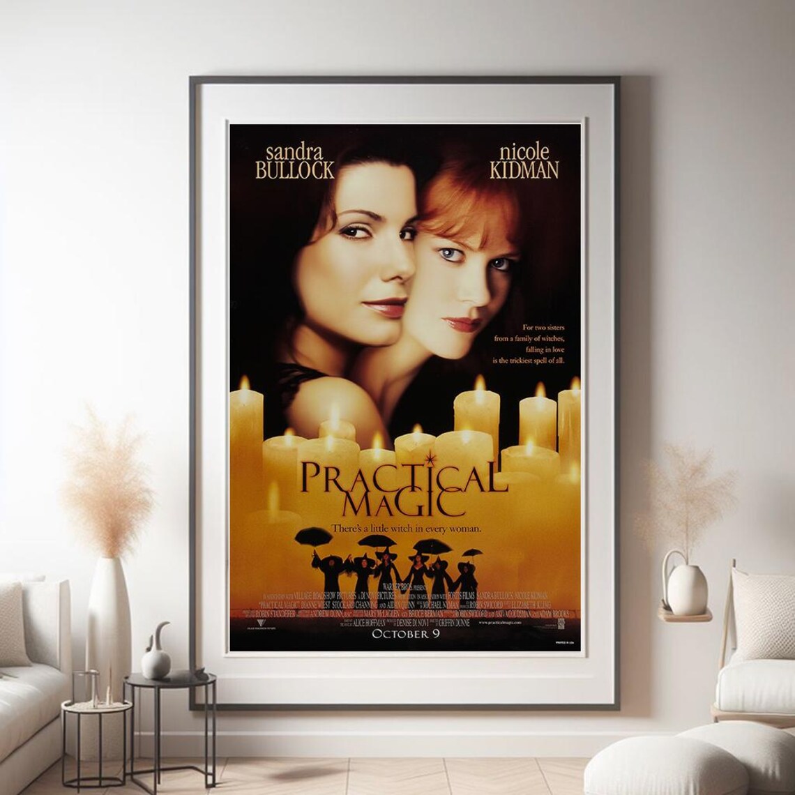 Practical Magic Movie Poster, Classic Film, Room Decor, Canvas Posters ...