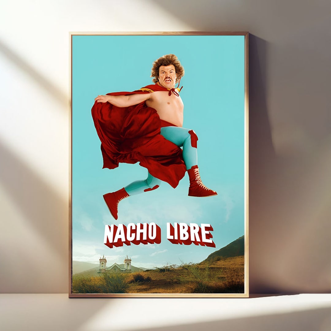 Nacho Libre Movie Poster, Classic Film, Room Decor Canvas Posters, Wall ...