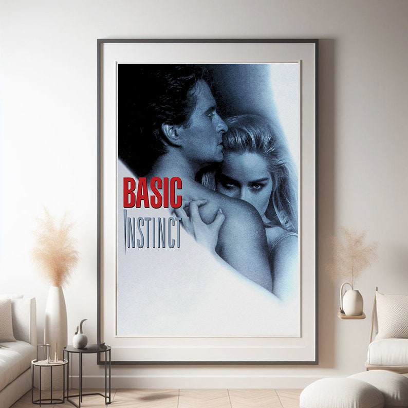 Basic Instinct Movie Poster, Classic Film, Room Decor Canvas Posters, Wall Art Poster, Poster ...