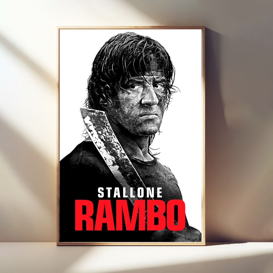 Rambo Movies Posters, Room Decor Canvas Posters, Classic Film, Wall Art ...