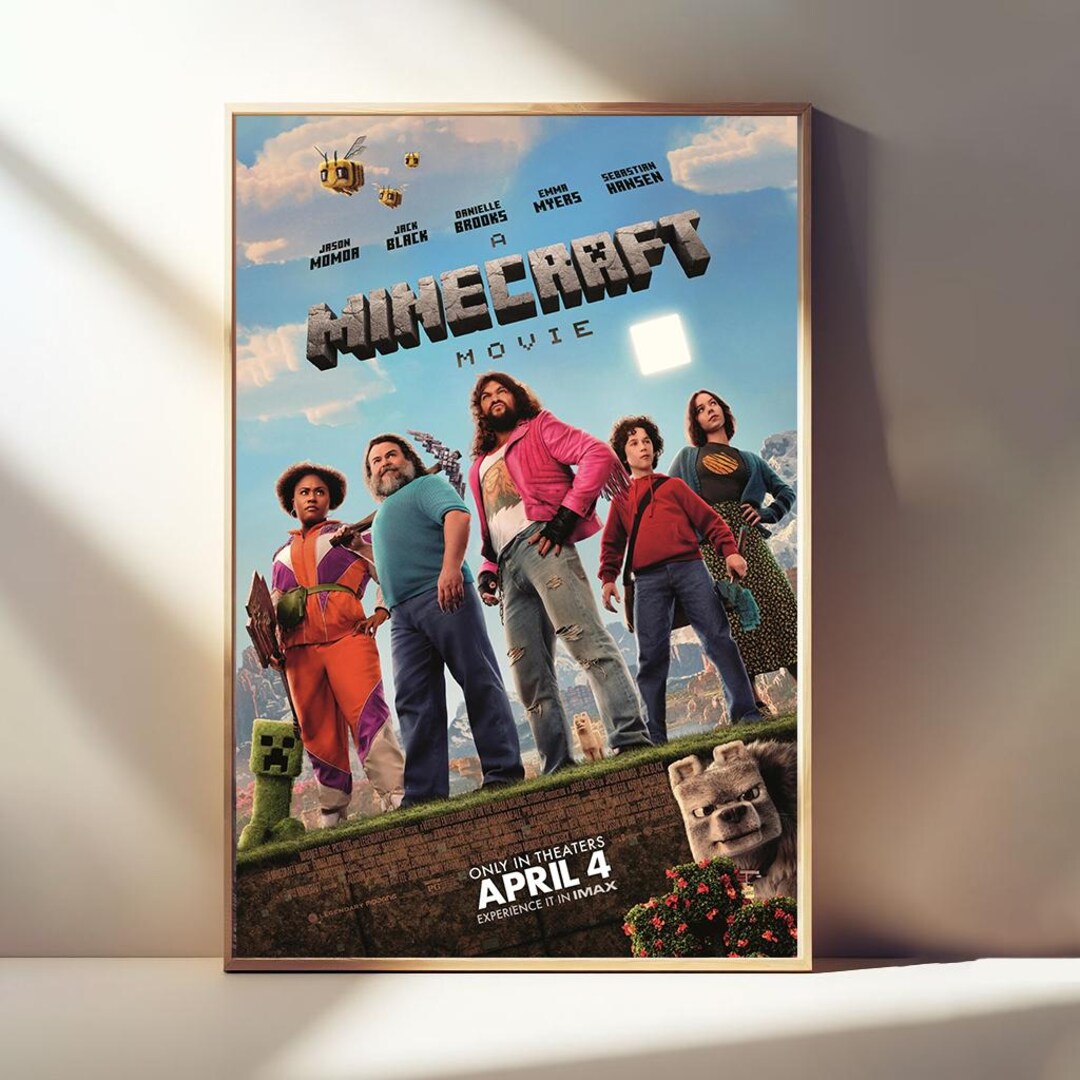 A Minecraft Movie Posters, Room Decor Canvas Posters, Classic Film ...