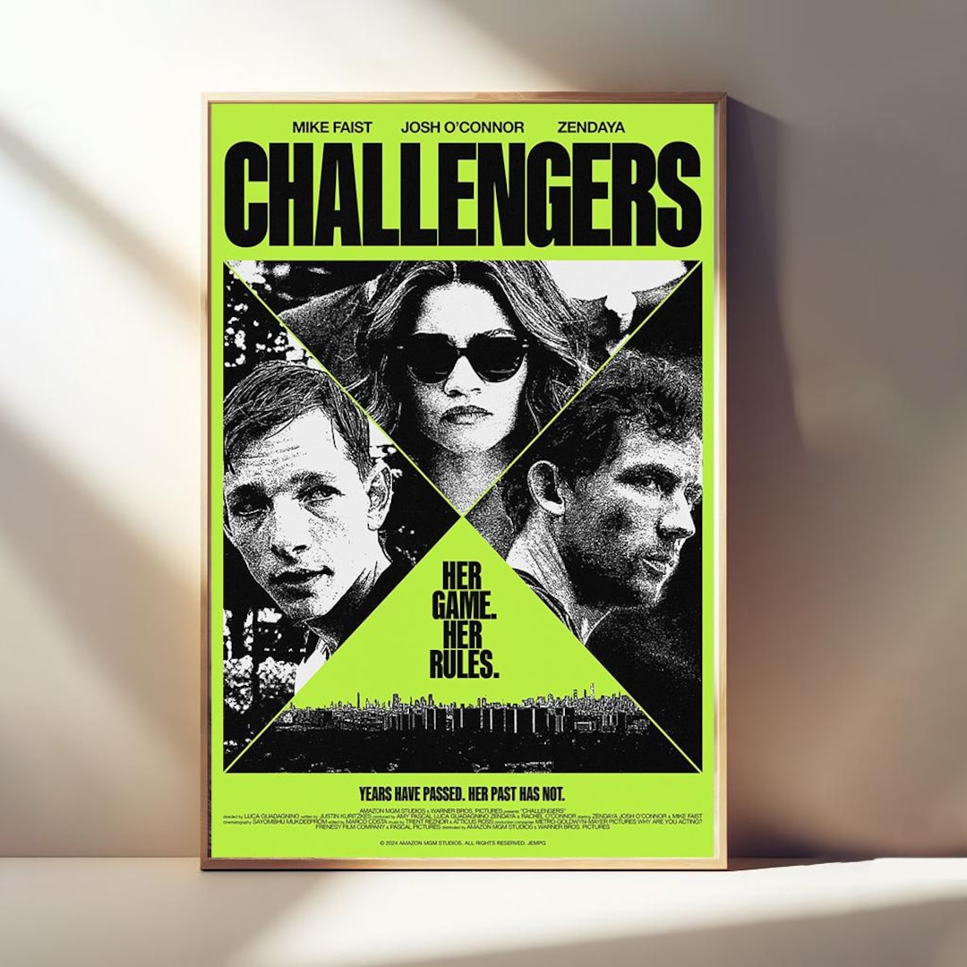 Challengers Movie Poster, Classic Film, Room Decor, Canvas Posters ...