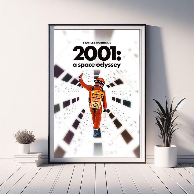 2001 A Space Odyssey Movie Poster, Classic Film, Room Decor Canvas ...