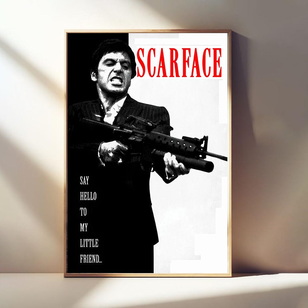 Scarface (1983) Movie Poster, Classic Film, Room Decor, Canvas Posters ...
