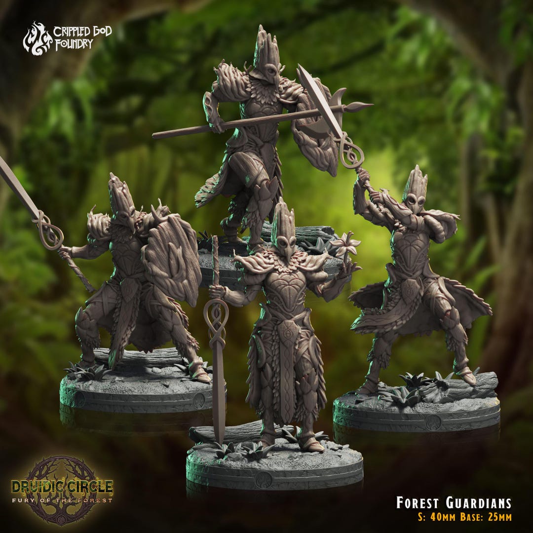 Forest Guardian 28mm et 32mm 4 figurines séparée ou en lot Figurines ...