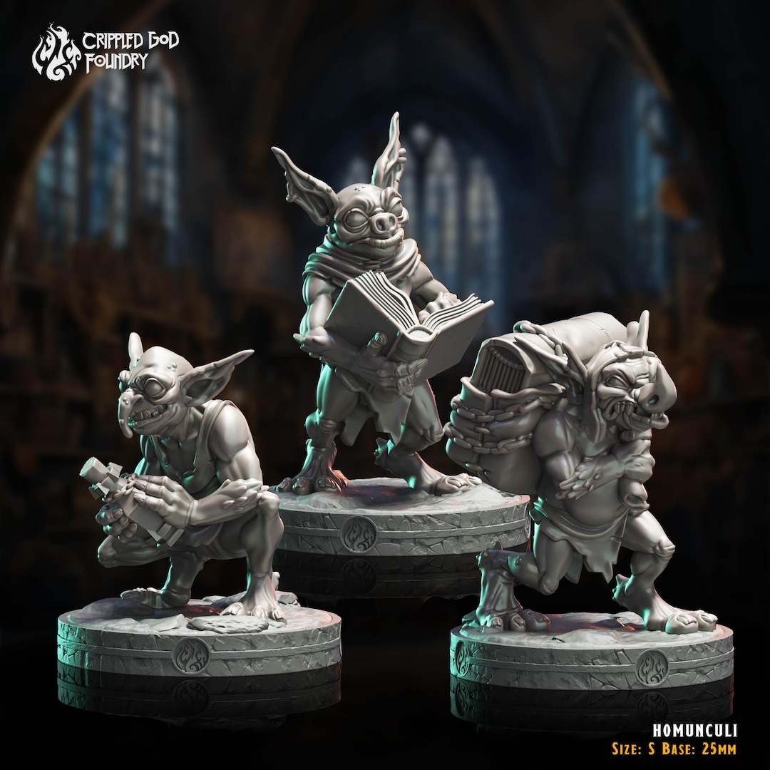 Homunculi Set - 28mm and 32mm - 3 Figures - Separate or in a Set ...